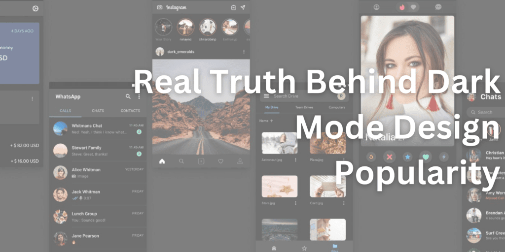 Do you know the real truth behind dark mode designs being increasingly ...